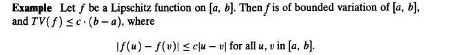 Solved Example Let f be a Lipschitz function on [a,b]. Then | Chegg.com