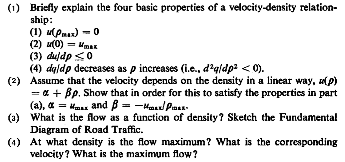Solved = Umax (1) Briefly explain the four basic properties | Chegg.com