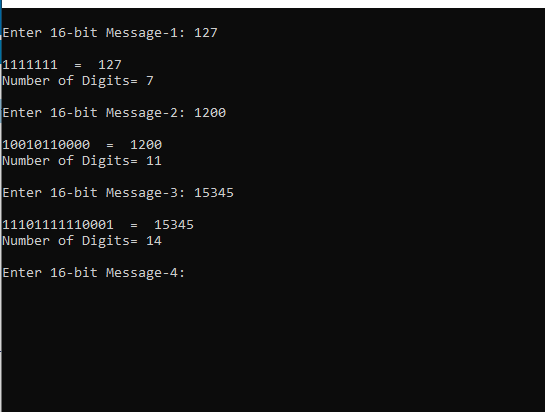 Solved C PROGRAMMING HW. 1 Program must take a short integer | Chegg.com