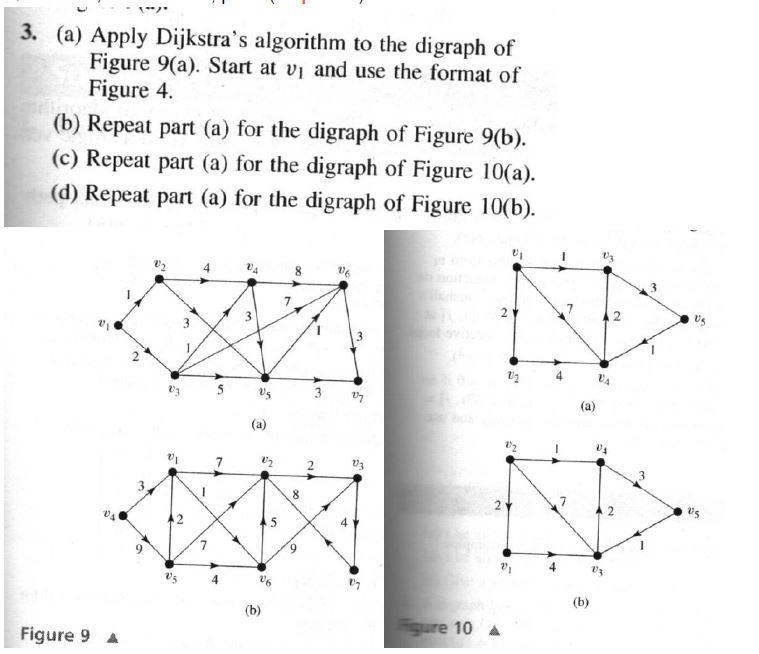 Solved 8.3 1 Digraph Algorithms 339 Figure 4 M D(vj) V4 05 | Chegg.com