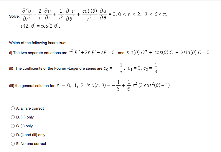 [Solved]: Solve: [ begin{array}{l} frac{ partial^{2} u}