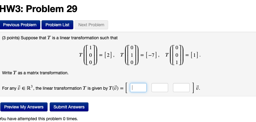 Solved HW3: Problem 7 Previous Problem Problem List Next | Chegg.com