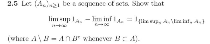 Solved Let (A_n)_n greaterthanorequalto 1 be a sequence of | Chegg.com