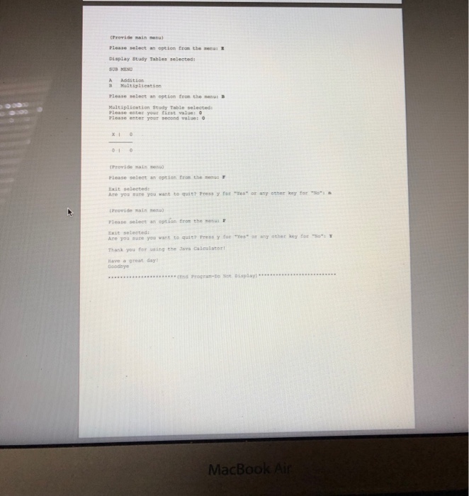 Solved In Java (JGRASP) write a program that return the | Chegg.com