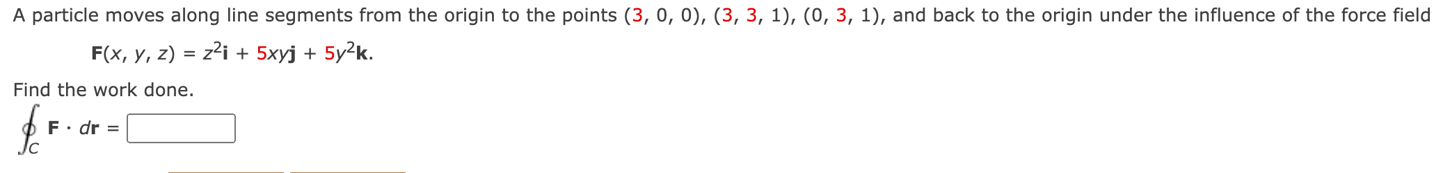 Solved A particle moves along line segments from the origin | Chegg.com