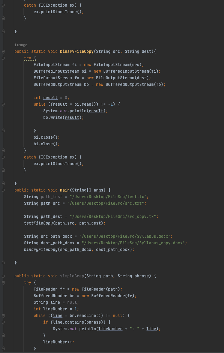 Solved In the MyFilelO class, write a recursive method | Chegg.com