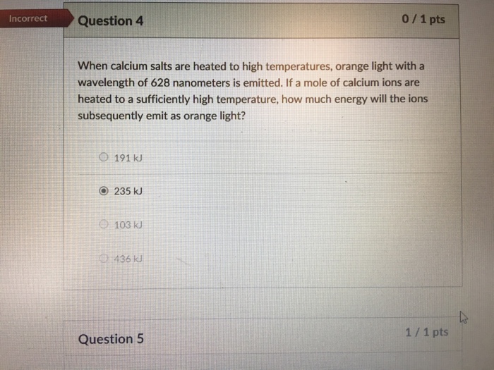 Solved When calcium salts are heated to high temperatures, | Chegg.com