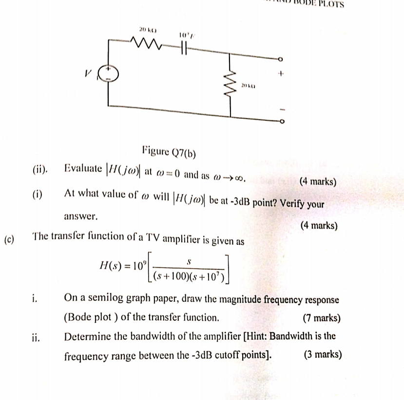 Solved Q7. (a) What relationship does the frequency response | Chegg.com