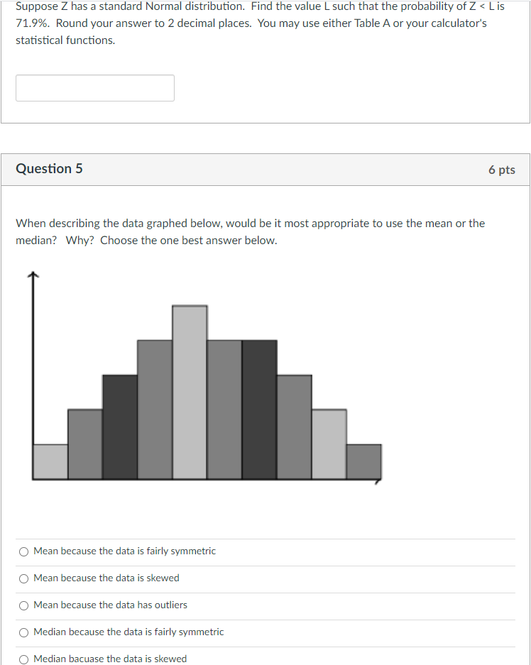 Solved Suppose Z has a standard Normal distribution. Find | Chegg.com
