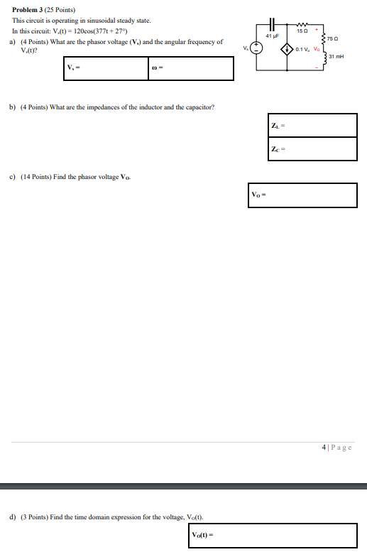 Solved Problem 3 (25 Points)This circuit is operating in | Chegg.com Solved Problem 3 (25 Points)This circuit is operating in | Chegg.com