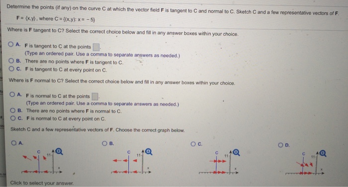 Solved Determine The Points If Any On The Curve C At Which
