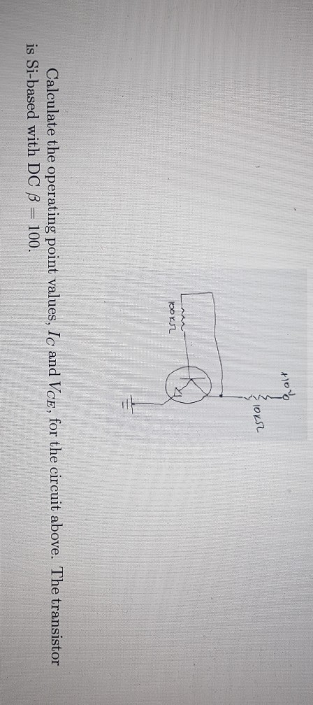 Solved +100 Elokh 100 m Calculate the operating point | Chegg.com