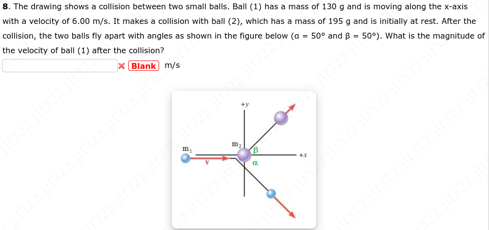 Solved 8. The drawing shows a collision between two small | Chegg.com