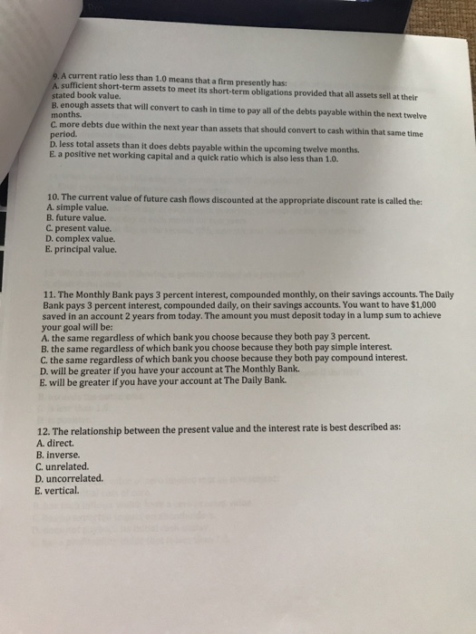 Solved 1. Business finance addresses which one of the | Chegg.com