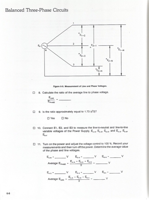 Balanced Three-Phase Circuits Usually, the three line | Chegg.com