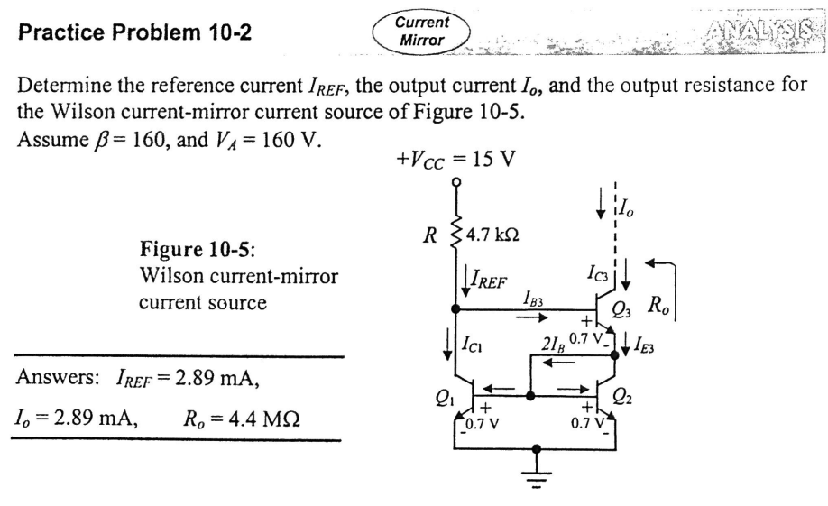 Solved Determine the reference current IREF, ﻿the output | Chegg.com