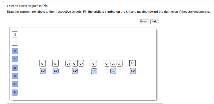 Solved Enter an orbital diagram for S. Drag the appropriate | Chegg.com