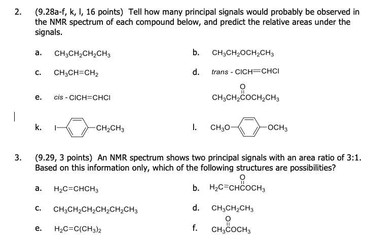 Solved 2. (9.28a-f, k, I, 16 points) Tell how many principal | Chegg.com