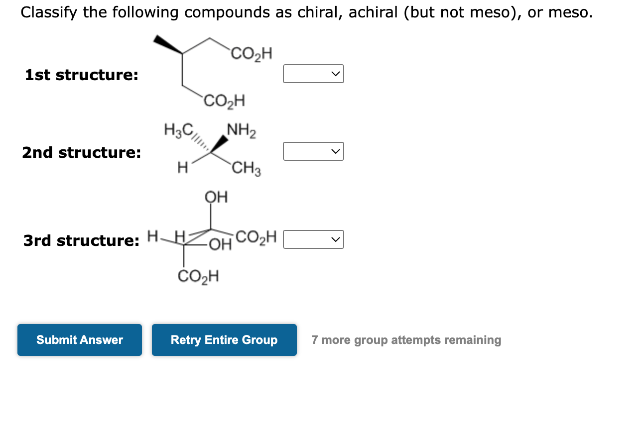 Solved 1st structure: 2nd structure: 3rd structure: 7 more | Chegg.com