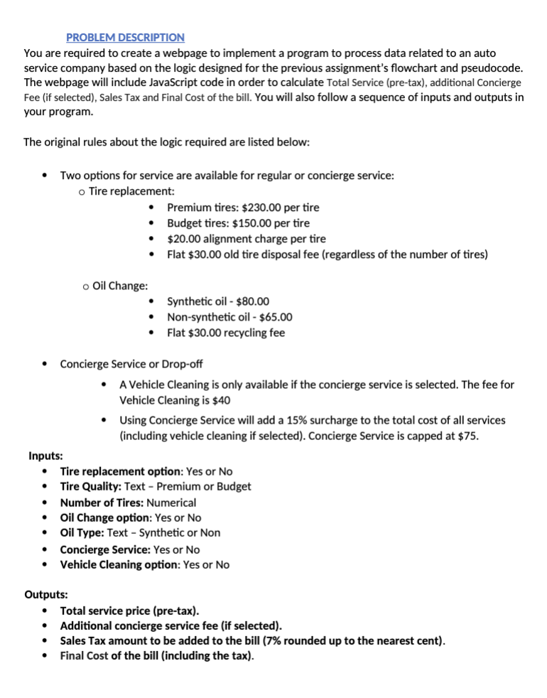 Solved Problem Description You Are Required To Create A 