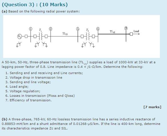 (Question 3) : (10 Marks) (a) Based on the following | Chegg.com