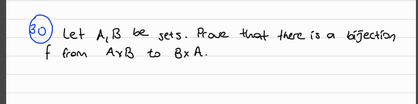 Solved This is the question in my abstract math class, | Chegg.com