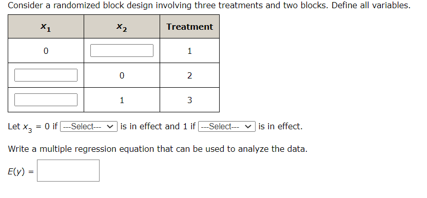Solved Consider a randomized block design involving three | Chegg.com