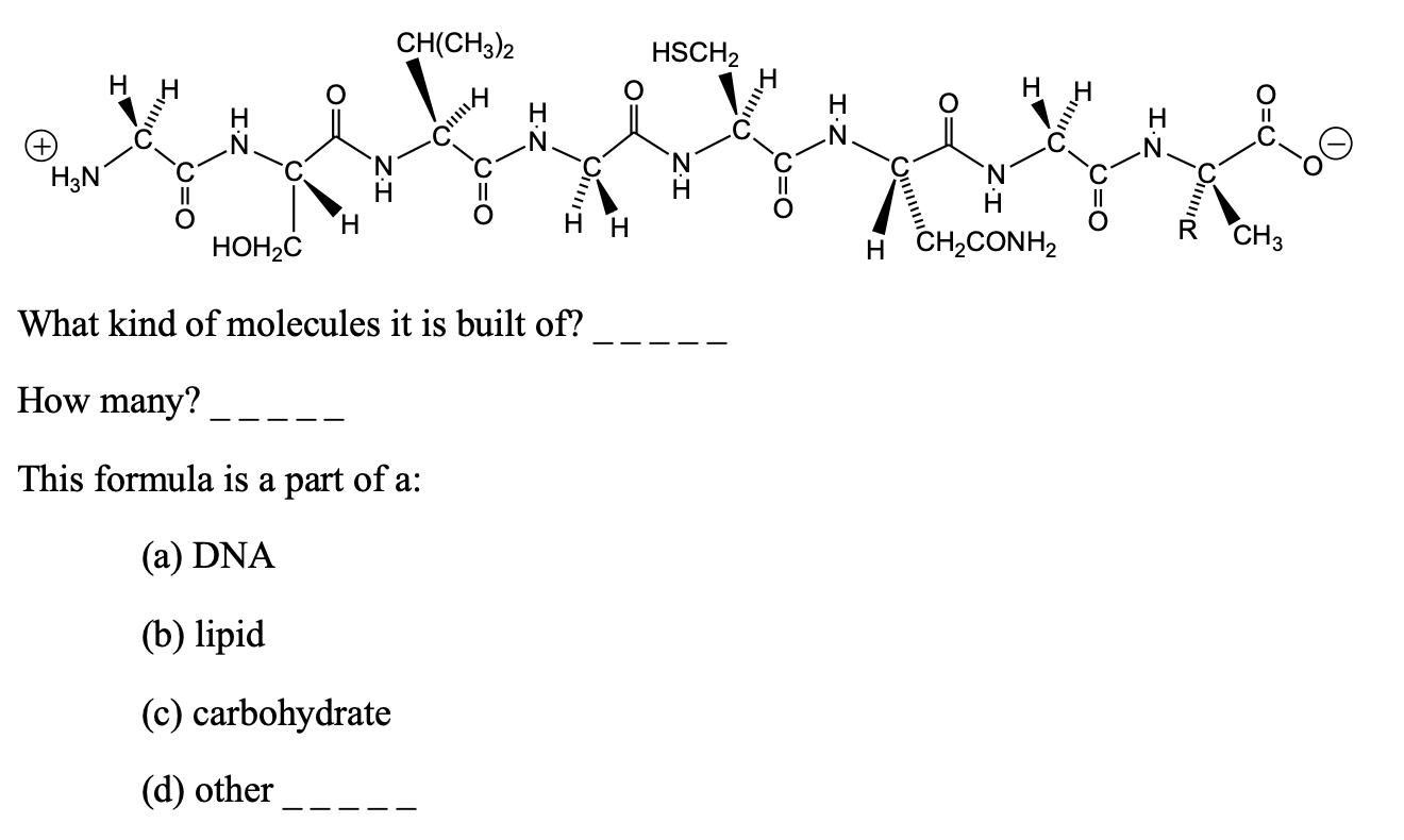 Solved CH(CH3)2 HSCH2 O=0 Commy H3N 'N H H HOH2C H CH2CONH2 | Chegg.com