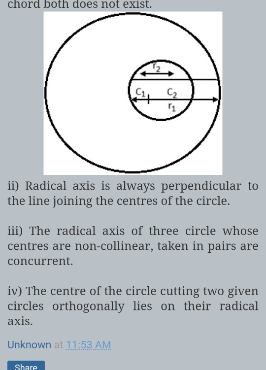 Solved Prove this circle does not have a radical axis by | Chegg.com