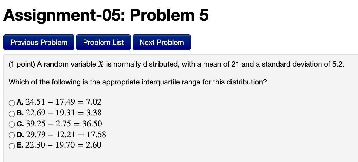 Solved Assignment-05: Problem 5 Previous Problem Problem | Chegg.com