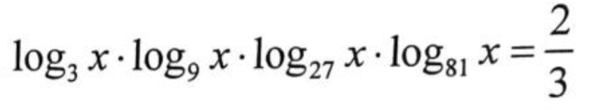 Solved log3x*log9x*log27x*log81x=23Solve for x, ﻿answer is | Chegg.com
