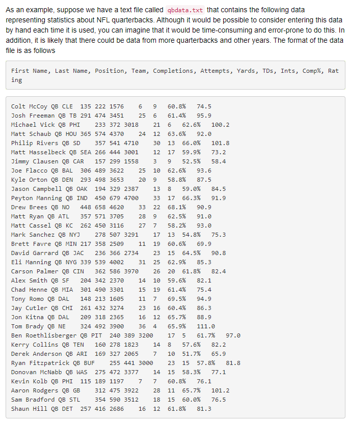 Solved Question 1A [25 points] The following refer to a file | Chegg.com