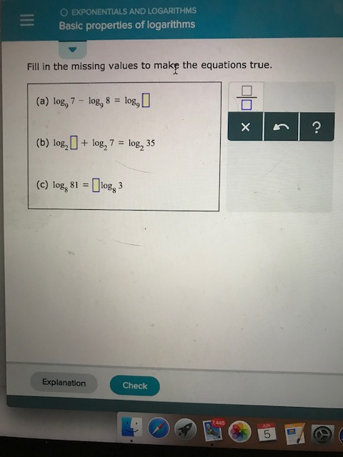 Solved O EXPONENTIALS AND LOGARITHMS Basic properties of | Chegg.com