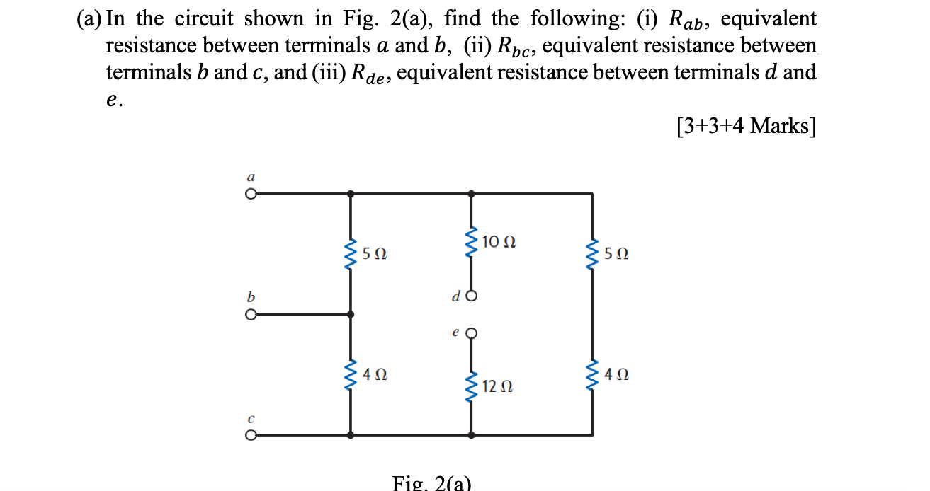 Solved (a) In the circuit shown in Fig. 2(a), find the | Chegg.com