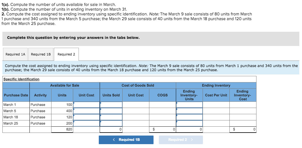 Solved 1(a). Compute the number of units available for sale | Chegg.com