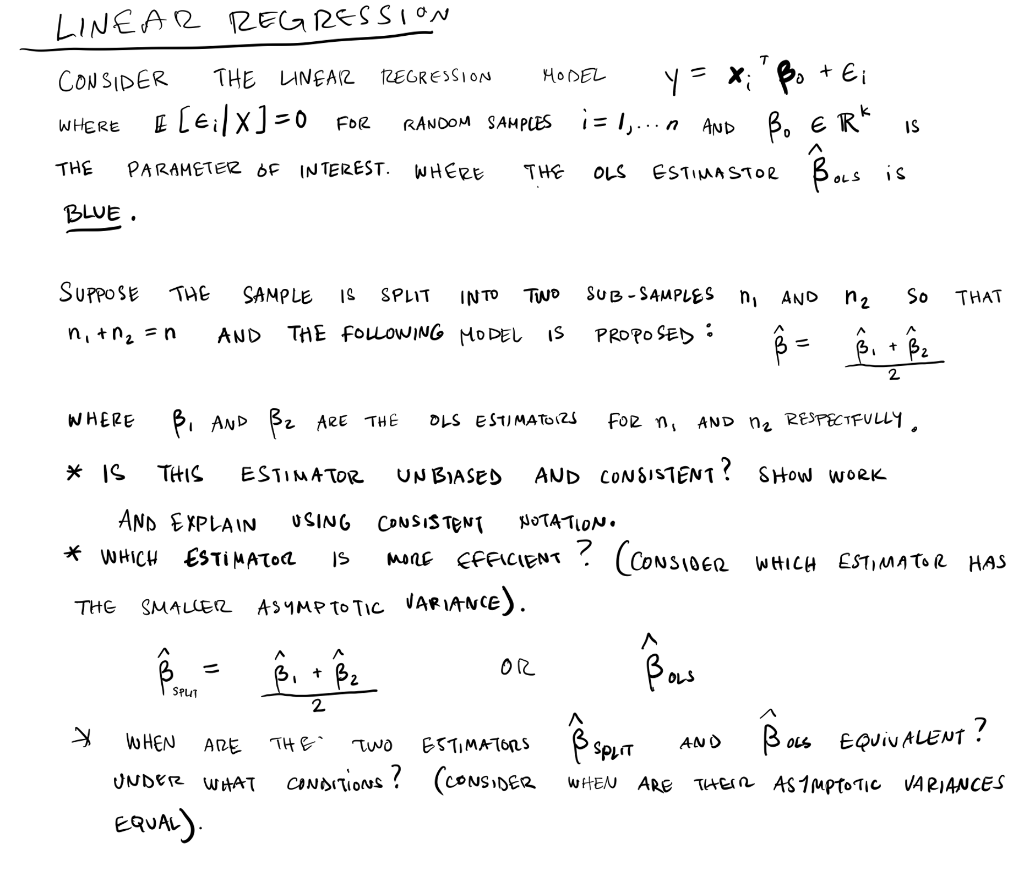 + Ei LINEAR REGRESSION CONSIDER THE LINEA12 | Chegg.com