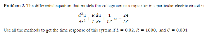 Solve using linear algebra in MATLAB. Must solve | Chegg.com