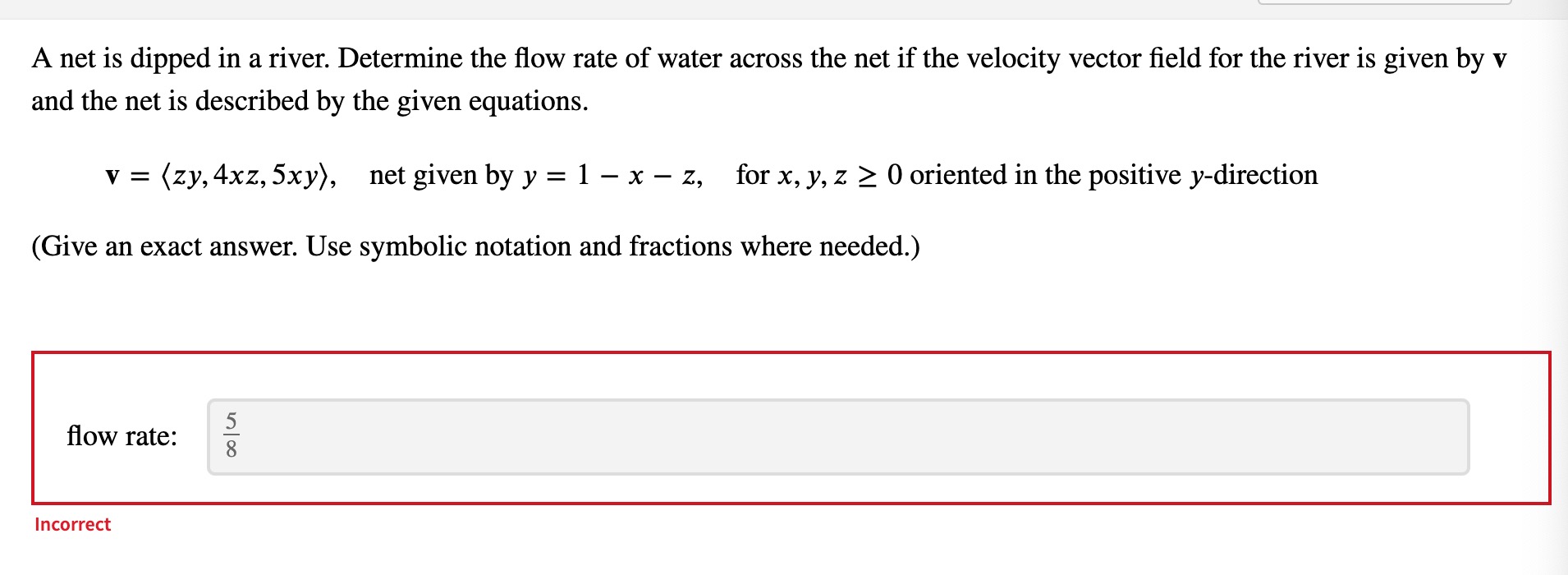 Solved A net is dipped in a river. Determine the flow rate | Chegg.com