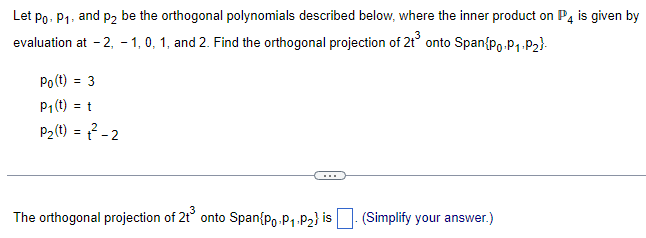 [Solved]: Let ( p_{0}, p_{1} ), and ( p_{2} ) be the o