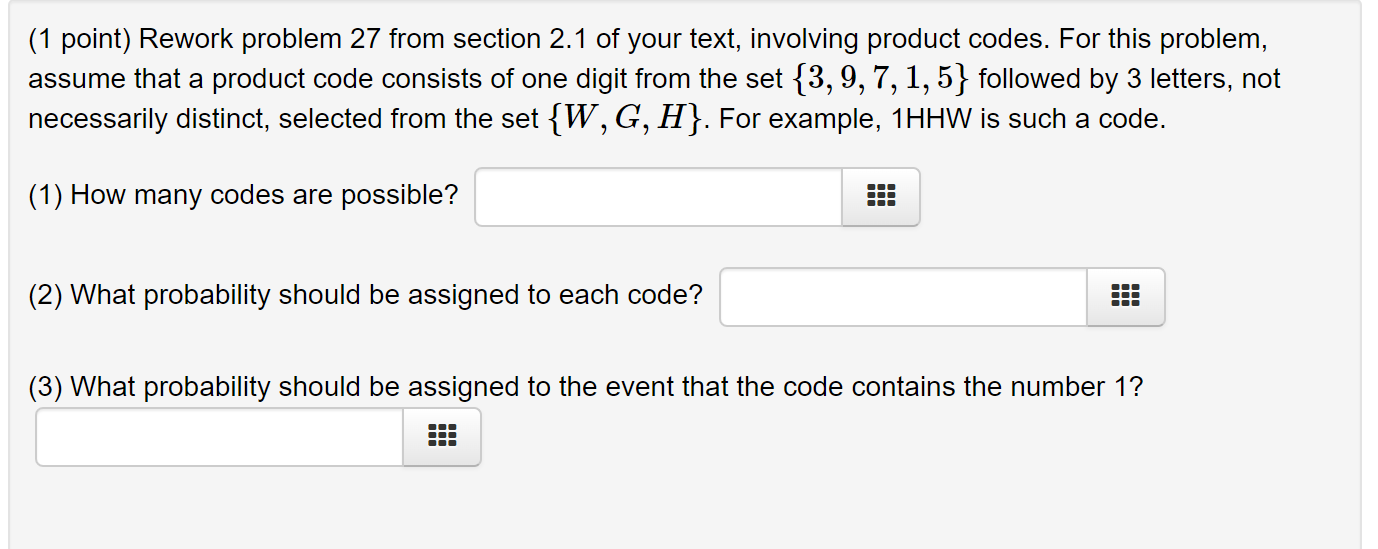 Solved (1 point) Rework problem 25 from section 2.1 of your | Chegg.com