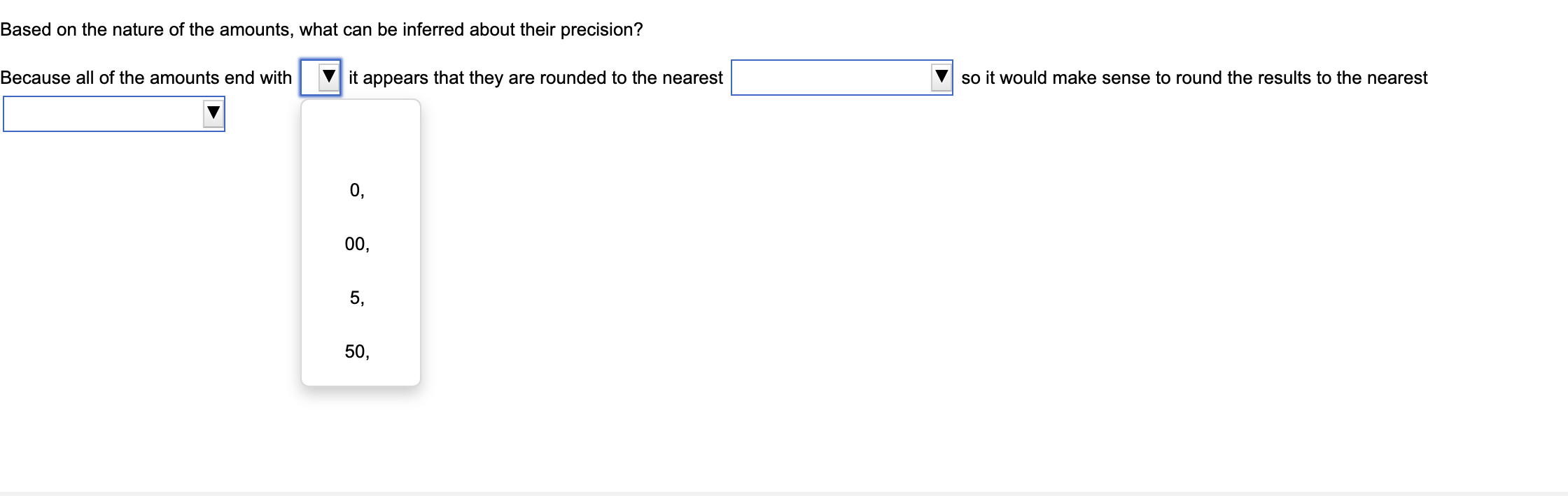 Solved the nature of the amounts, what can be inferred about | Chegg.com