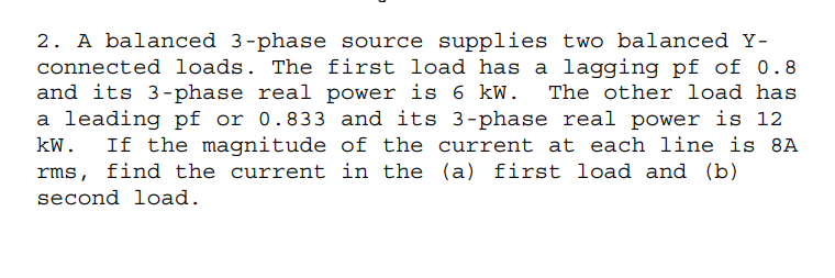 Solved 1. Calculate the magnitude of a line current in the | Chegg.com