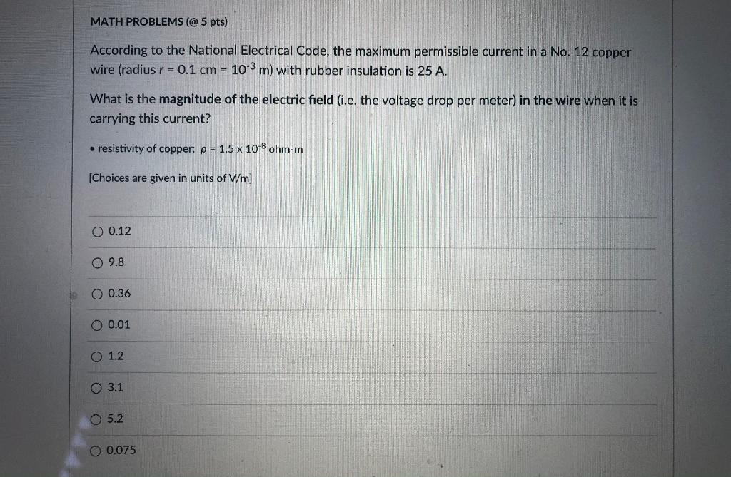 Solved MATH PROBLEMS (@ 5 pts) According to the National | Chegg.com