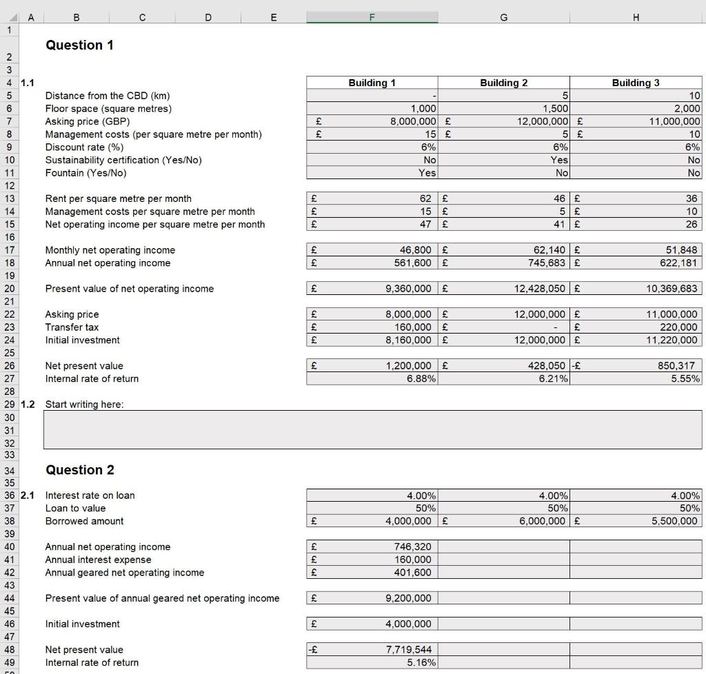 PLEASE ANSWER ALL EMPTY CELLS OF THE TABLE IN THE | Chegg.com