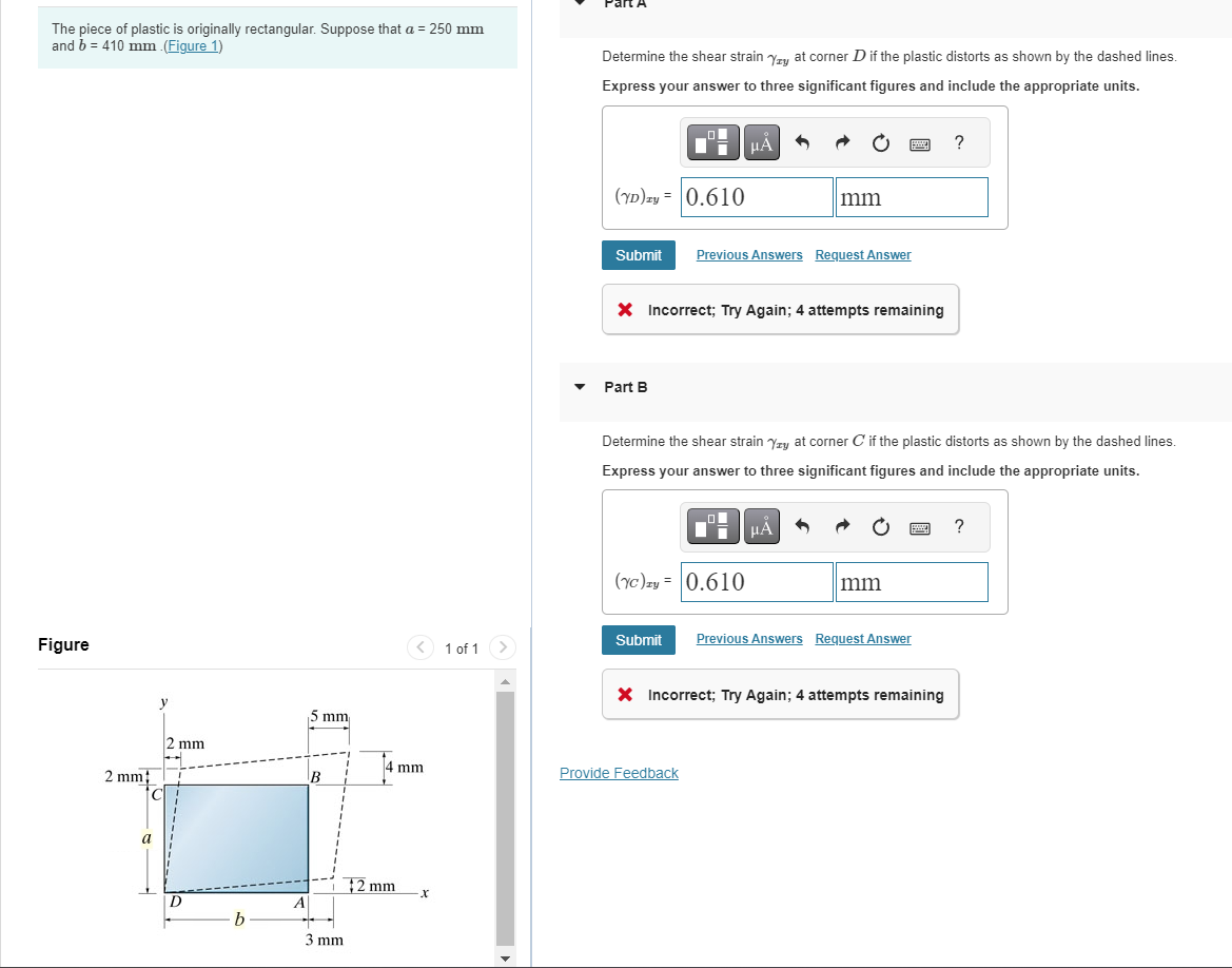 Solved The piece of plastic is originally rectangular. | Chegg.com