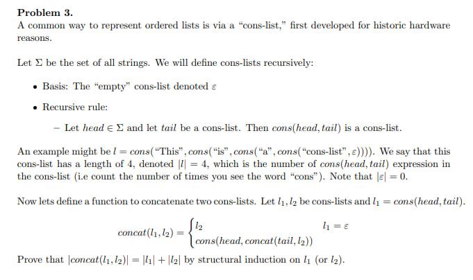 Solved Problem 3. A common way to represent ordered lists is | Chegg.com