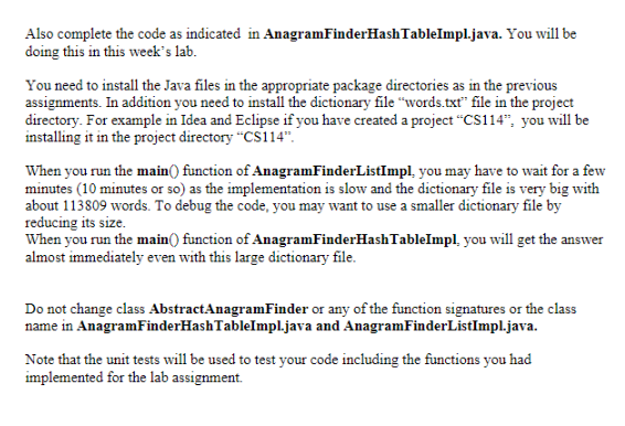 Solved An anagram is a word obtained by reordering the | Chegg.com