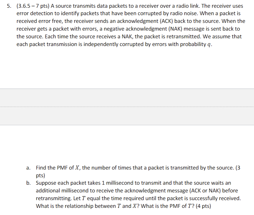 Solved 4. (3.8.9 - 6 pts) In real-time packet data | Chegg.com