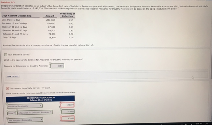 Solved Problem 7-3 Bridgeport Corporation operates in an | Chegg.com