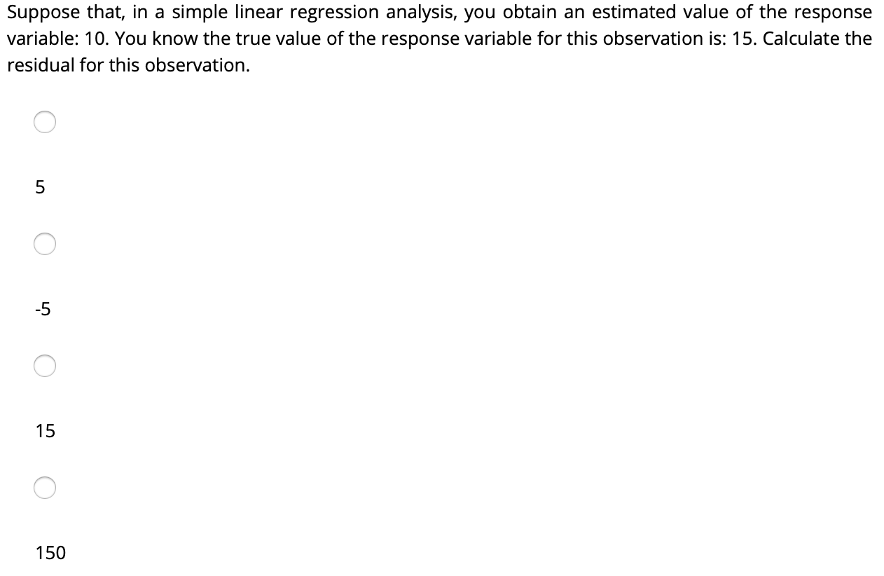 Solved Suppose that, in a simple linear regression analysis, | Chegg.com
